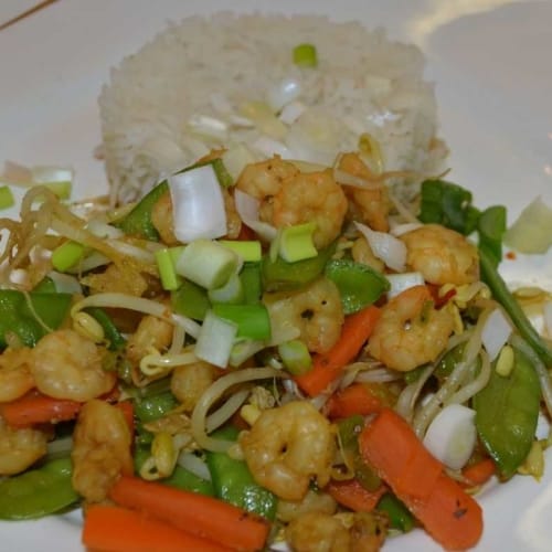 Gebratener Reis mit Crevetten - weight-fighters.com